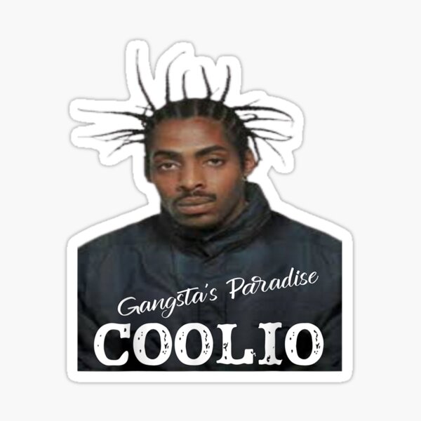 "COOLIO RAPPER LEGEND GANGSTA PARADISE" Sticker for Sale by HoTrend ...