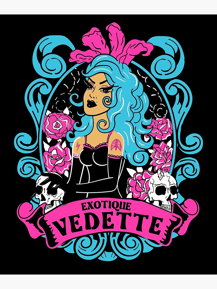 "Vedette Burlesque Dancer" Poster by lunaelizabeth | Redbubble