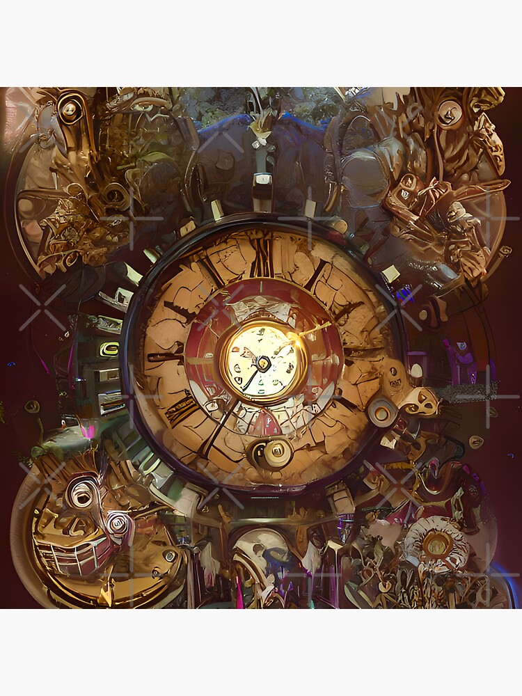 "DMT Clock" Sticker for Sale by FMJ-Designs | Redbubble