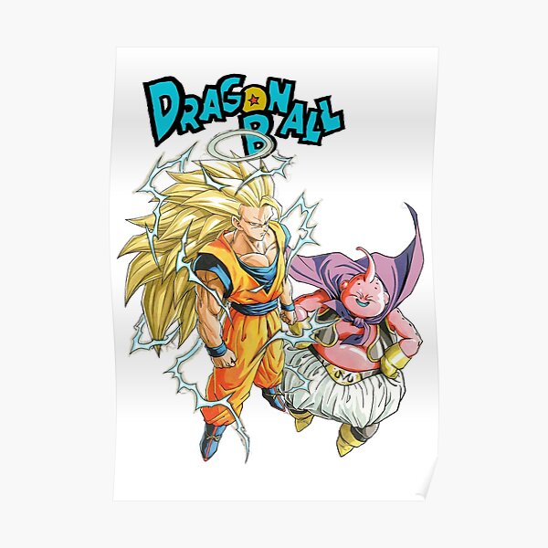 "Goku SSJ3 and Buu" Poster for Sale by AnimeShopBalkan | Redbubble