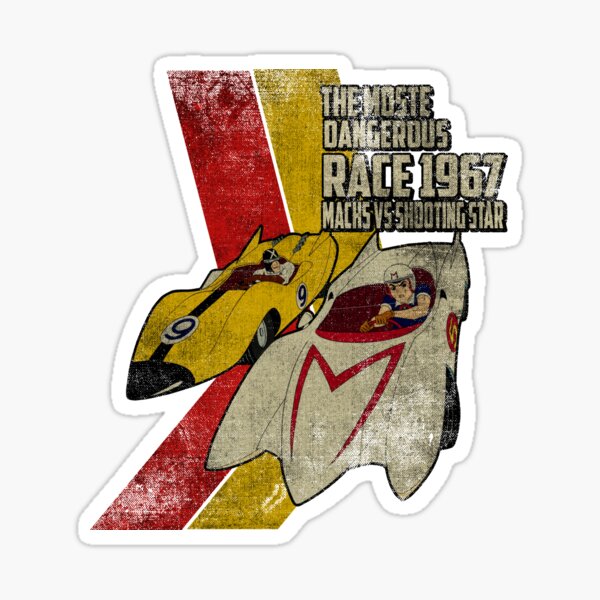 "Speed Racer Vs Racer X Vintage " Sticker for Sale by mike80s | Redbubble