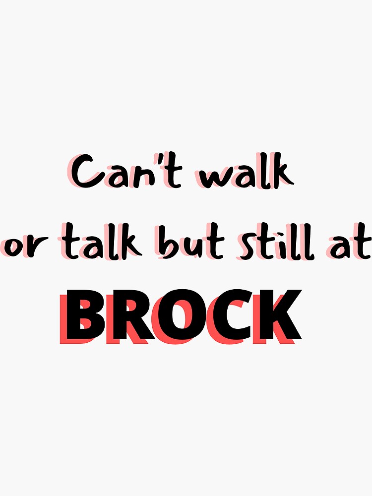 "Brock" Sticker for Sale by BeeOfThePeople | Redbubble