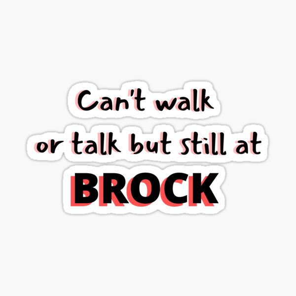"Brock" Sticker for Sale by BeeOfThePeople | Redbubble