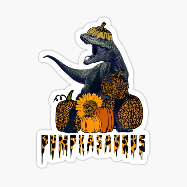 "Pumpkasaurus" Sticker for Sale by TheBigShop1 | Redbubble