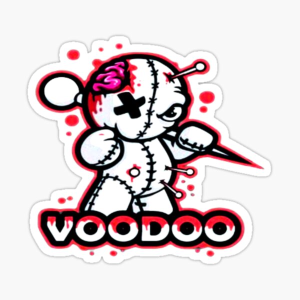 "Cute Halloween Voodoo Doll" Sticker for Sale by SMN-Designer | Redbubble