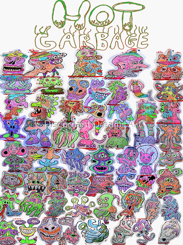 "Hot Garbage Collage September 2022" Sticker for Sale by DiscordDreams ...