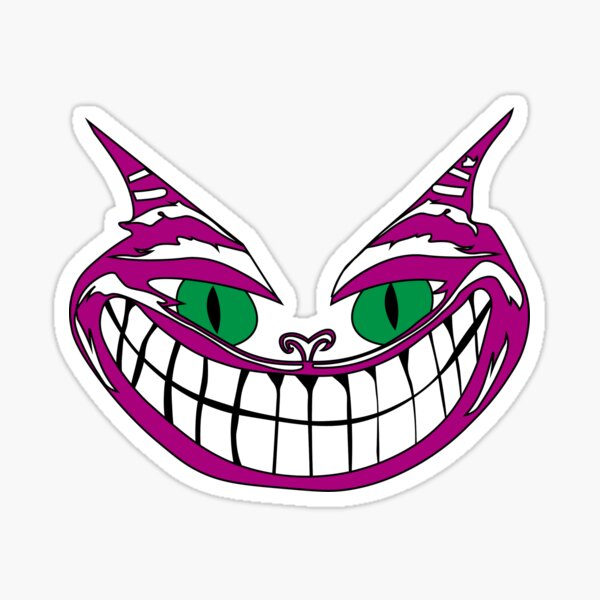 "Cheshire cat smile" Sticker for Sale by TKthals | Redbubble