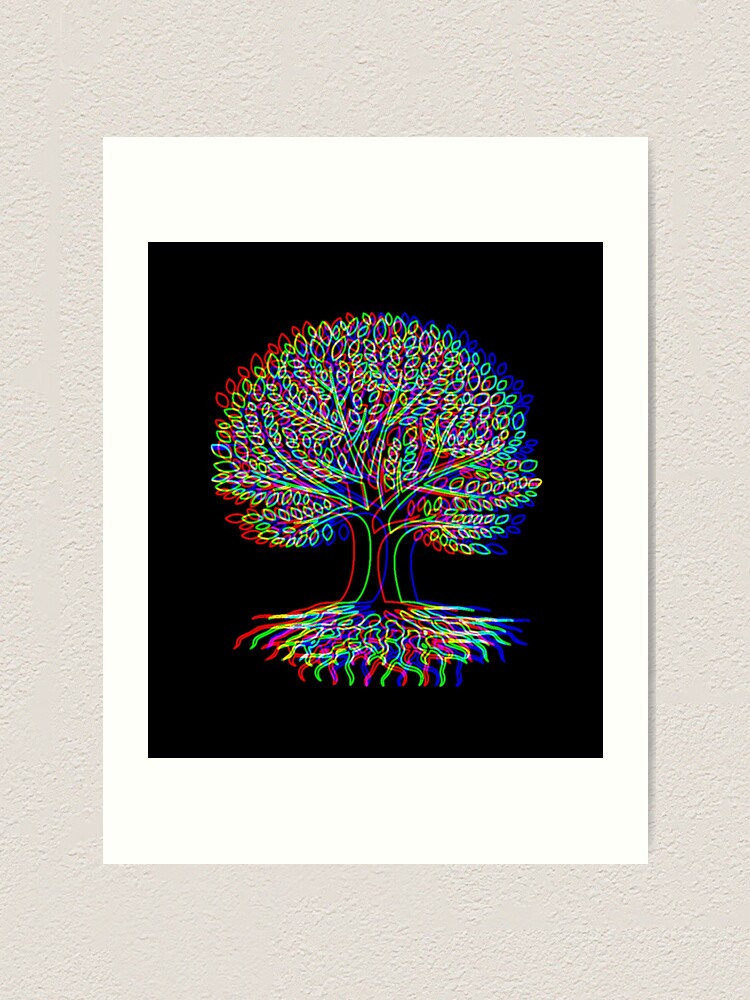 "Psychedelic Tree Of Life, Mandala Meditating, Spiritual Leaves, Zen ...