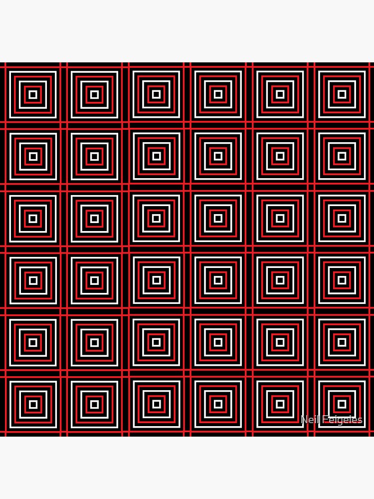 "Box Within Box Pattern no. 4" Sticker for Sale by NeilFeigeles | Redbubble