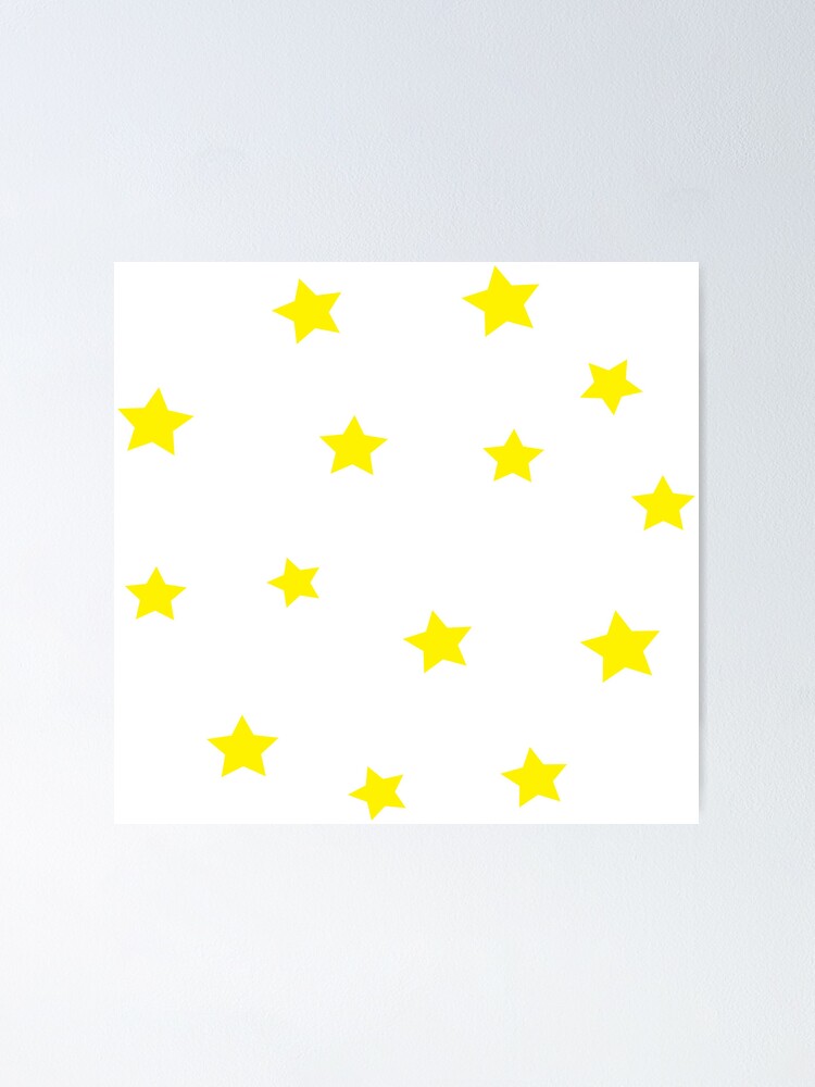 Yellow Star Poster For Sale By Illustracity Redbubble