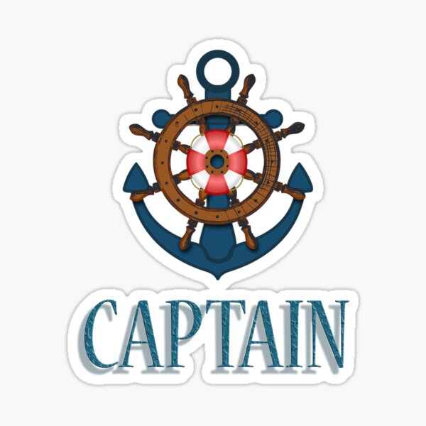 "Nautical Sailing Captain themed" Sticker for Sale by MNA-Art | Redbubble