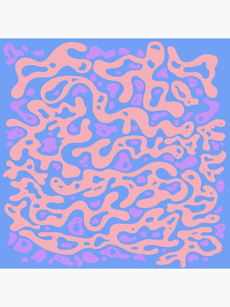 "wiggly Pattern (Blue and Orange)" Poster for Sale by ShnoobDesign ...