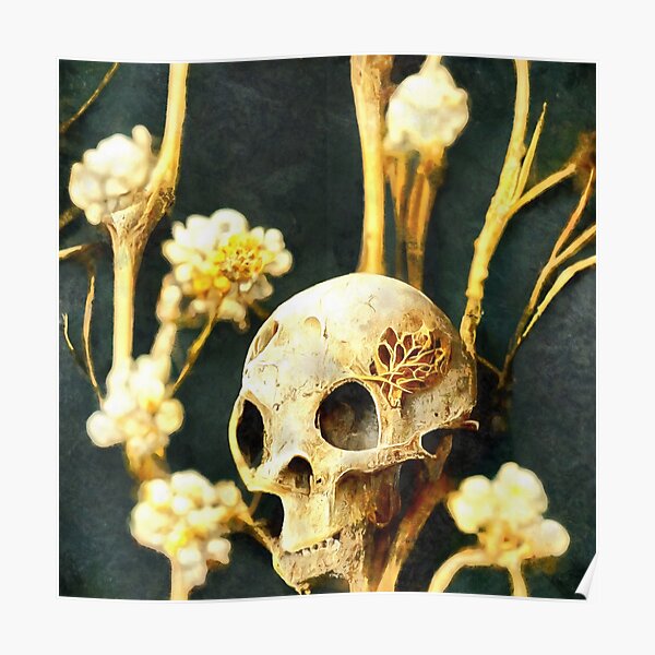 "Bones And Botany Flowers" Poster for Sale by SimplyScene | Redbubble