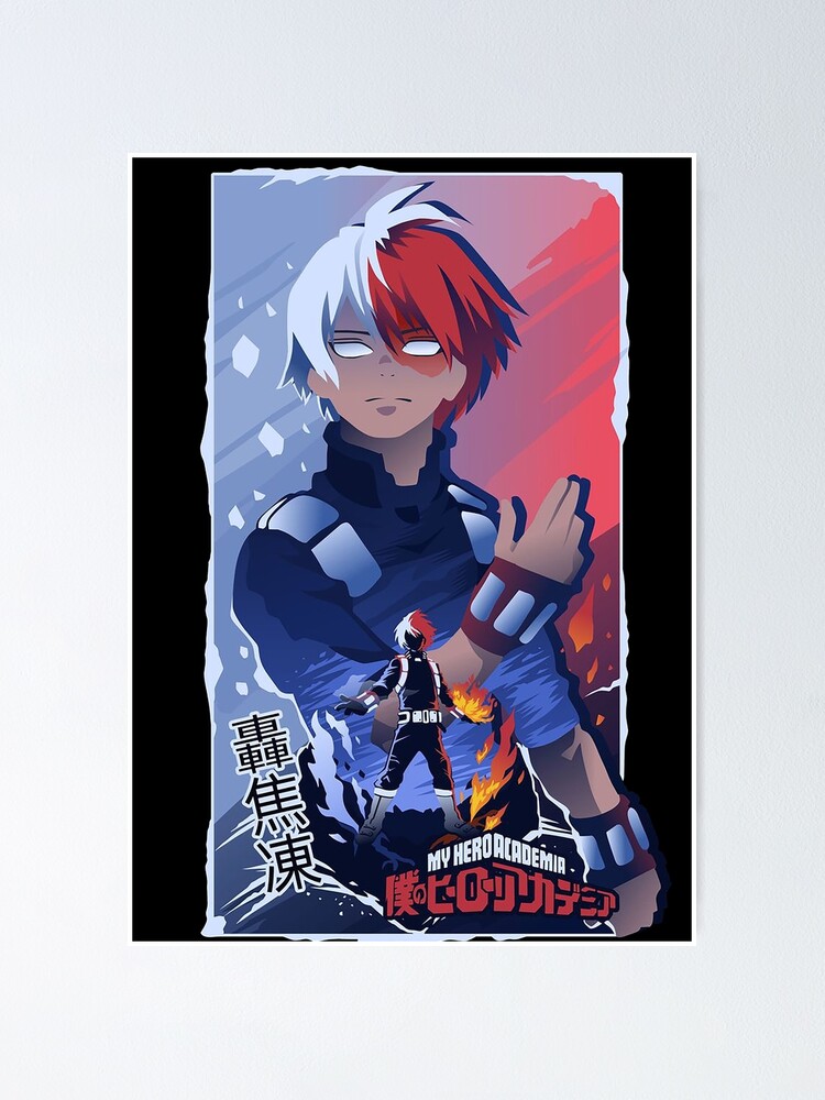 "Shoto Todoroki landscape Ukiyo e " Poster for Sale by LacyBlick ...