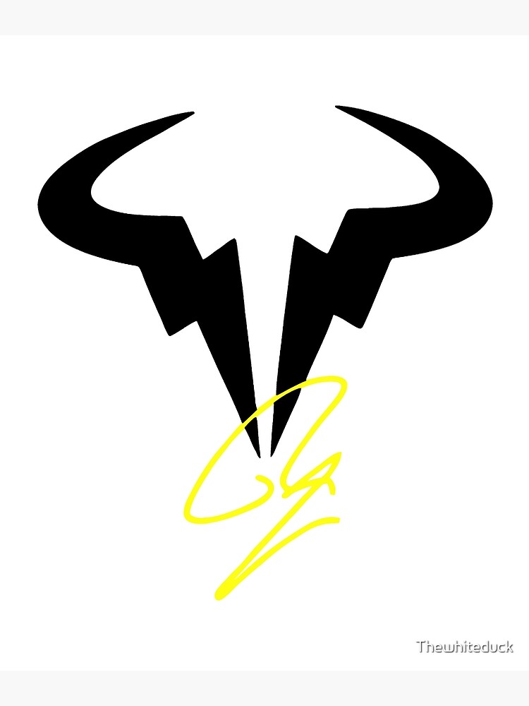 "rafael nadal logo" Poster for Sale by Thewhiteduck | Redbubble