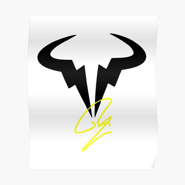 "rafael nadal logo" Poster for Sale by Thewhiteduck | Redbubble
