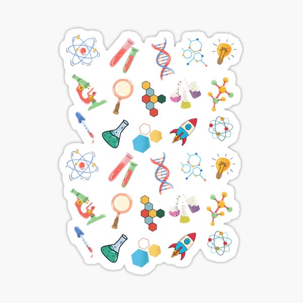 "science lab set" Sticker for Sale by HelloTARA | Redbubble