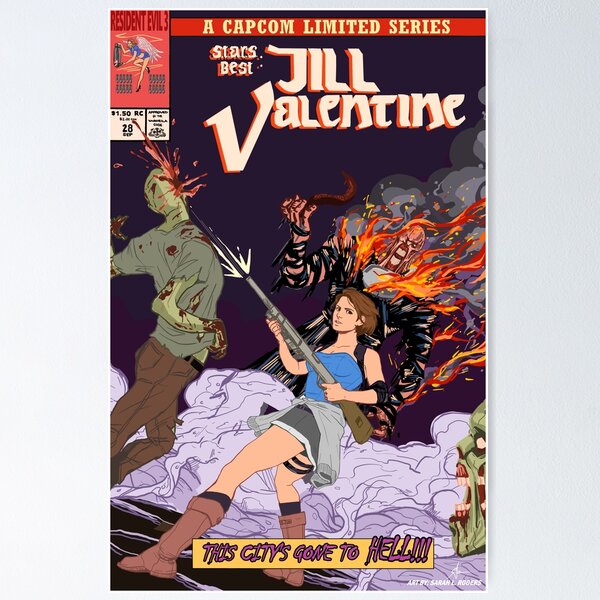 "JILL VALENTINE " Poster for Sale by pimpin7167 | Redbubble