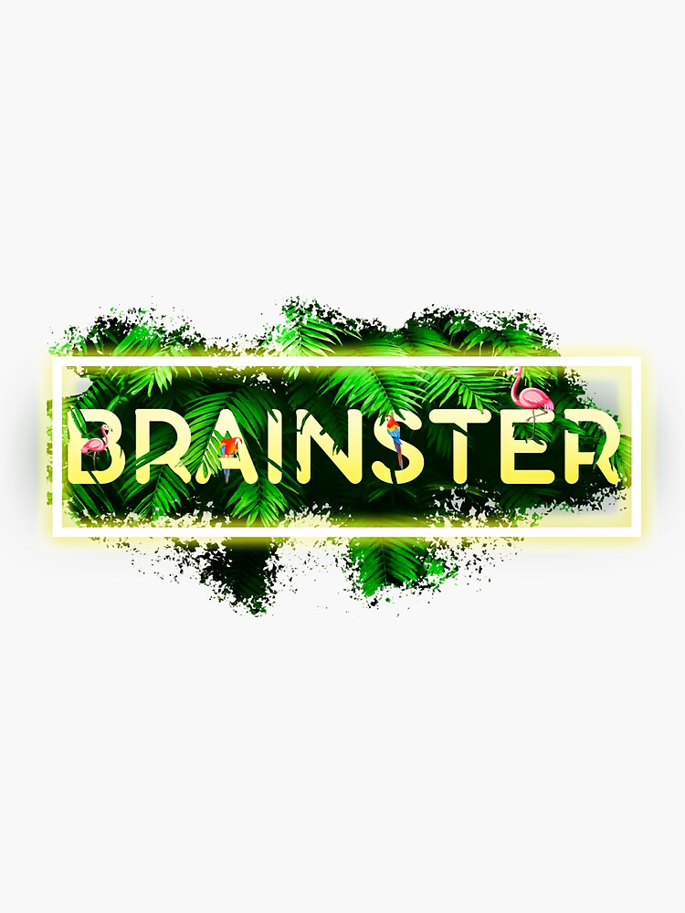 "Brainster" Sticker for Sale by MustWearByVb | Redbubble