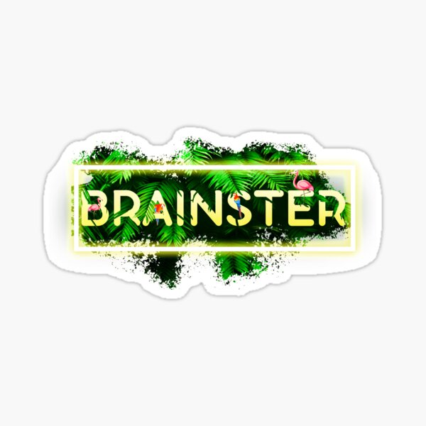 "Brainster" Sticker for Sale by MustWearByVb | Redbubble