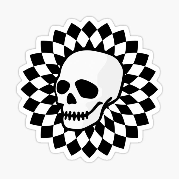 "Halloween Skeleton Head" Sticker for Sale by Aleksander37 | Redbubble