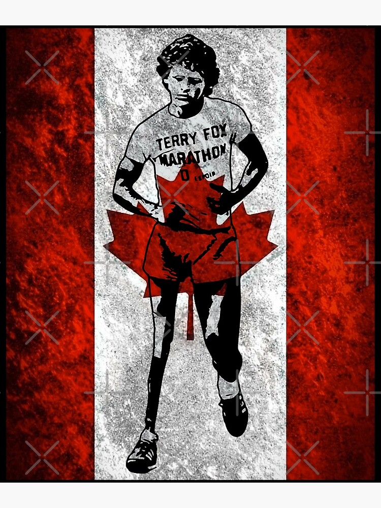 "Terry Fox Canadian Flag" Poster for Sale by SweetApparel22 | Redbubble