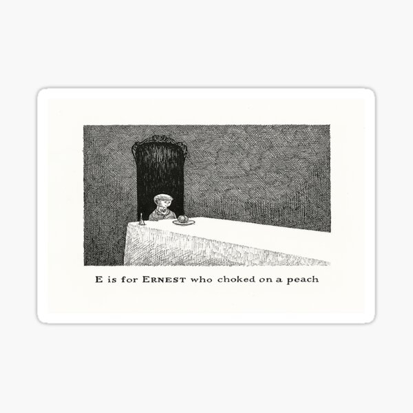 "edward gorey" Sticker for Sale by Flamingomom | Redbubble