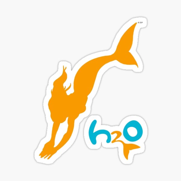 "h2o just add water" Sticker for Sale by Alexis-Creation | Redbubble