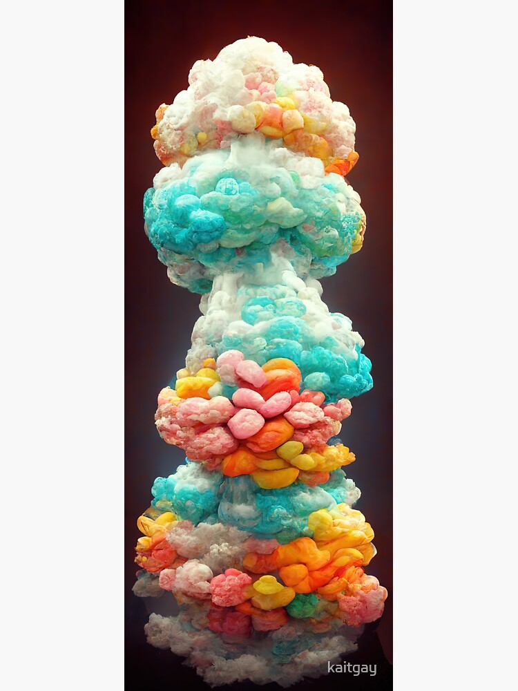 "Candy explosion cloud" Sticker for Sale by kaitgay | Redbubble