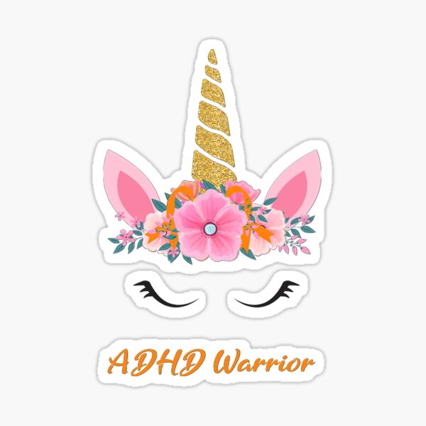 "ADHD Awareness Unicorn ADHD Warrior Support ADHD Warrior Gifts ...