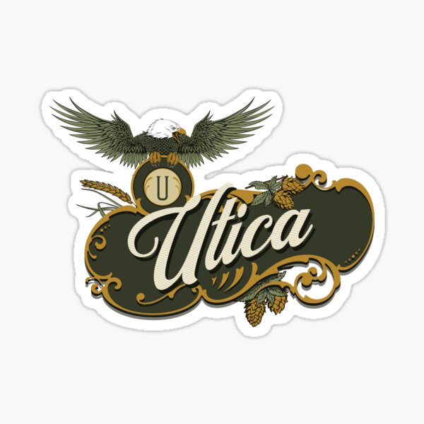 " Utica Design" Sticker for Sale by techdave | Redbubble