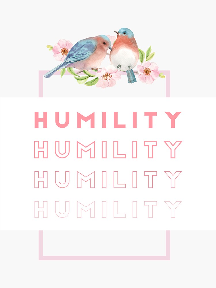 "Growing in the Virtue of Humility" Sticker for Sale by ZeliePress ...