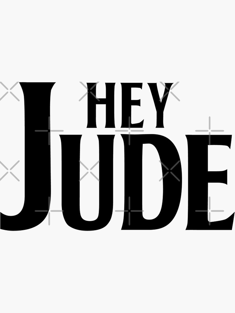 "Hey Jude" Sticker for Sale by Fayad-Art | Redbubble
