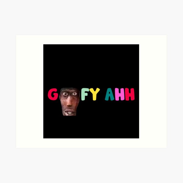 "Goofy ahh Uncle Design Funny Meme" Art Print for Sale by ...