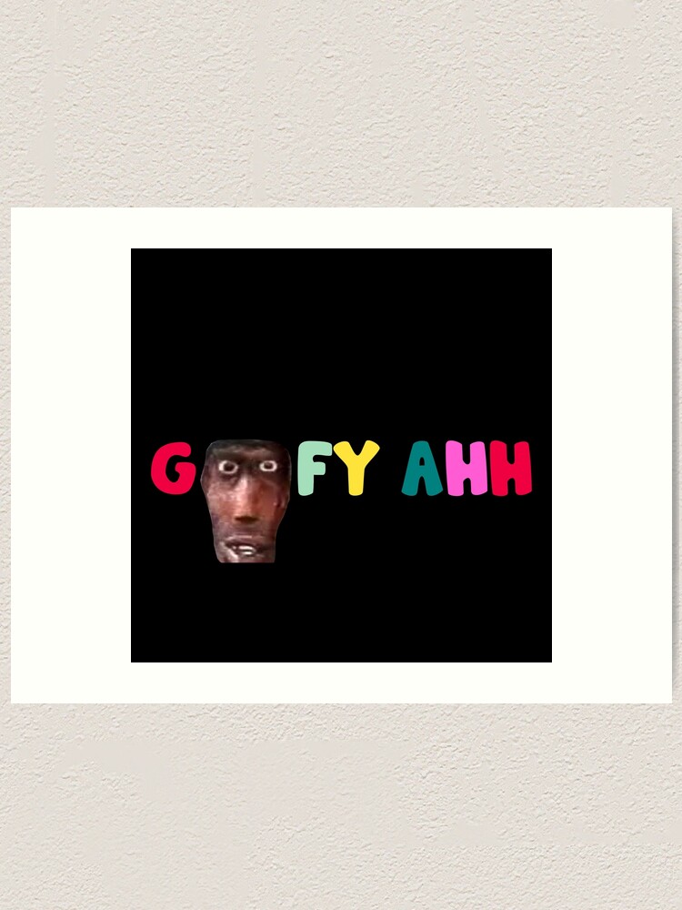 "Goofy ahh Uncle Design Funny Meme" Art Print for Sale by ...