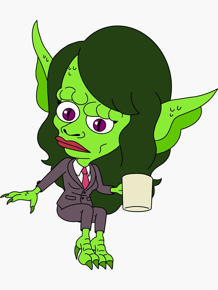 "Petra the Ambition Gremlin" Sticker for Sale by DigitalRedesign ...