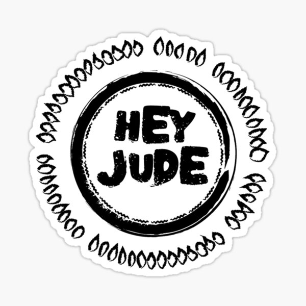 "Hey Jude" Sticker for Sale by Fayad-Art | Redbubble
