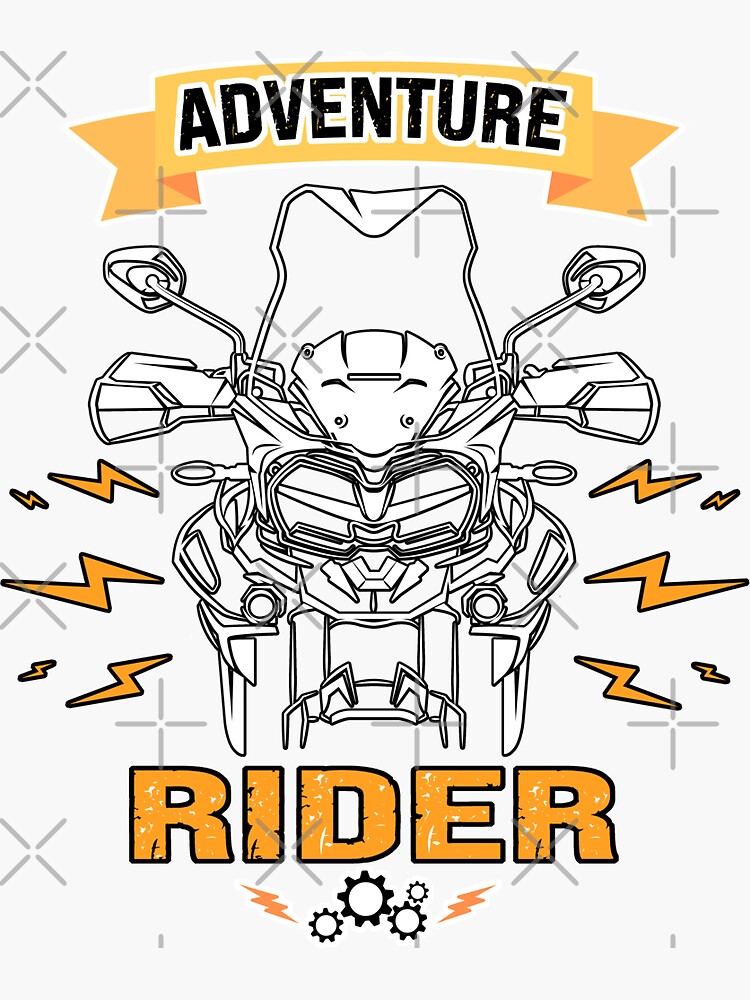 "Adventure Rider 1200 Motorbike Rider Tiger 800 XCA " Sticker for Sale ...