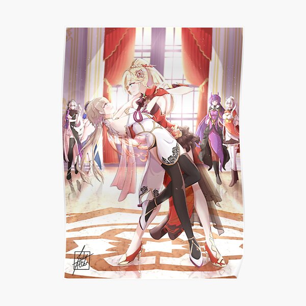 "Honkai Impact 3rd - Durandal x Rita Ball Edition Digital Art" Poster ...