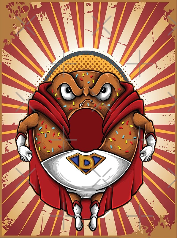 "Donut Superhero I Love Donuts." by ProjectX23 | Redbubble