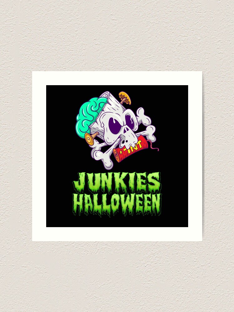 "Funny Monster Skull Cartoon, Halloween Fast Food, Junkies Halloween ...