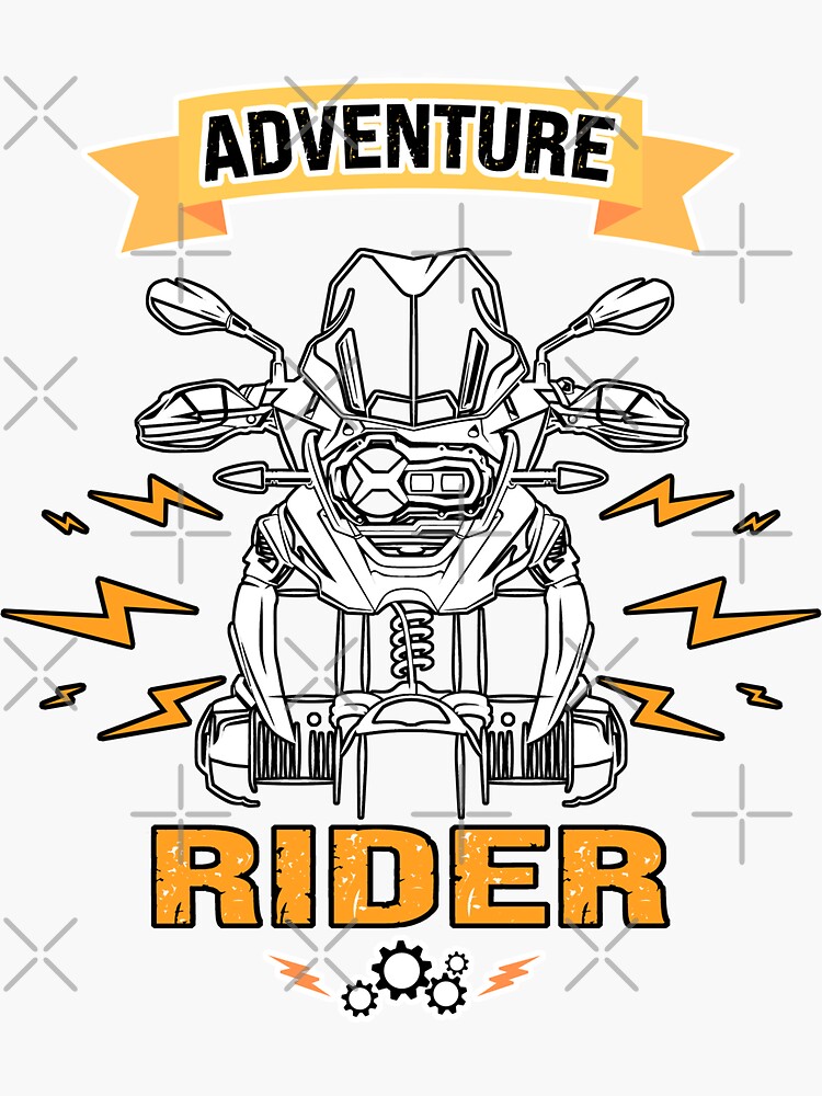 "Adventure Rider 1250 GS Motorcycle 1200 GS" Sticker for Sale by Vrabis ...