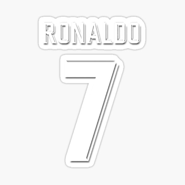 "Cristiano Ronaldo Number 7" Sticker for Sale by alya7 | Redbubble