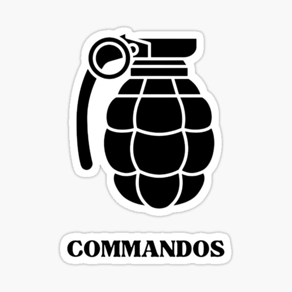 "Commandos " Sticker for Sale by veliborknight | Redbubble