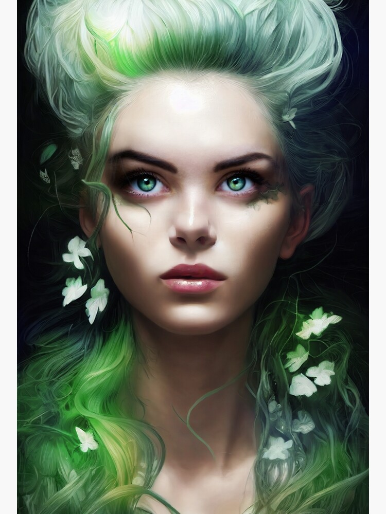 "Goddess of Nature CG painting" Poster for Sale by SeriMurata | Redbubble
