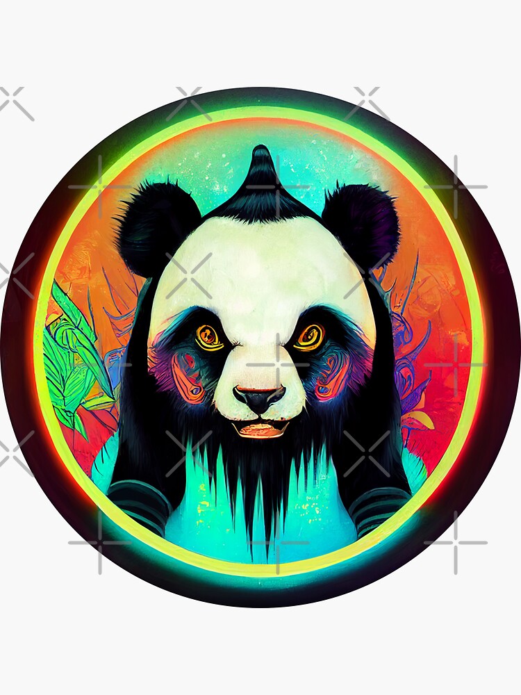 "Angry Psycho Panda" Sticker for Sale by rovtobuno | Redbubble