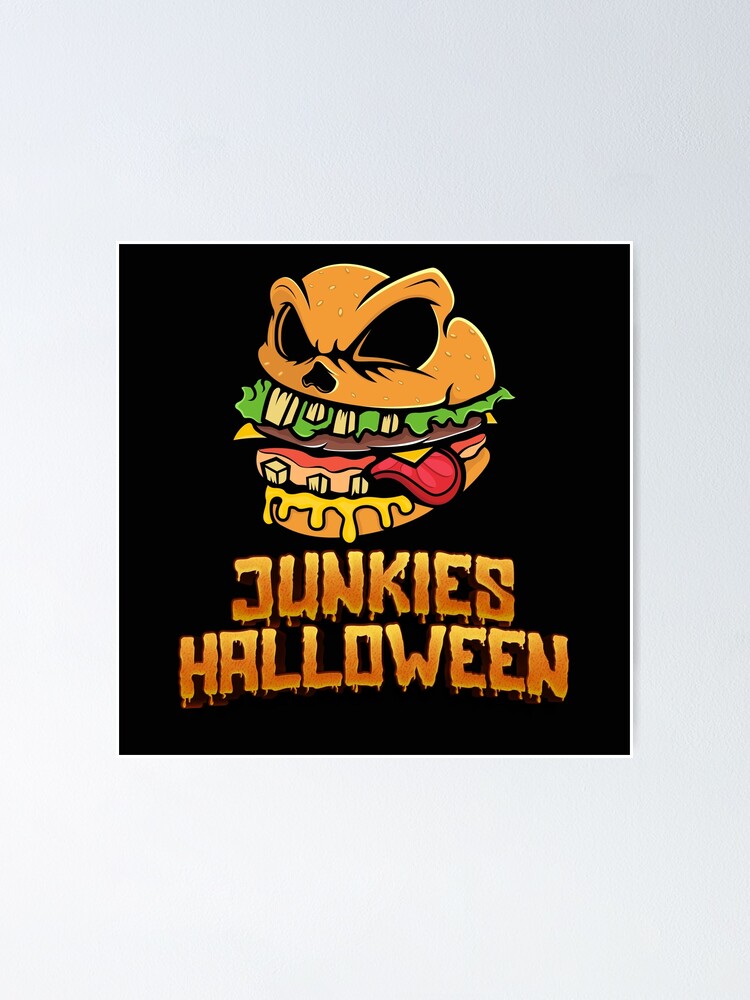 "The Burger Monster Mascot Design Illustrations Cartoon, Halloween Fast ...
