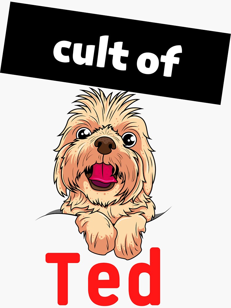 "Cult of Ted Sticker" Sticker for Sale by zakstore12 | Redbubble