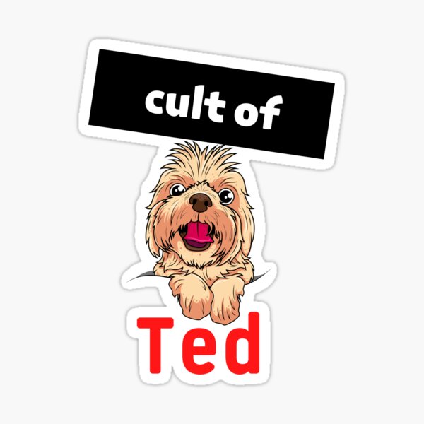 "Cult of Ted Sticker" Sticker for Sale by zakstore12 | Redbubble