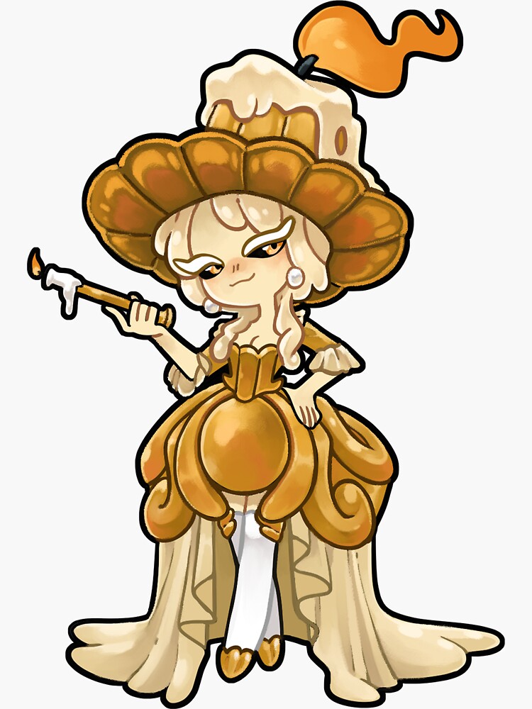 "Candle Witch Lucia Chibi" Sticker for Sale by LilRoundPumpkin | Redbubble